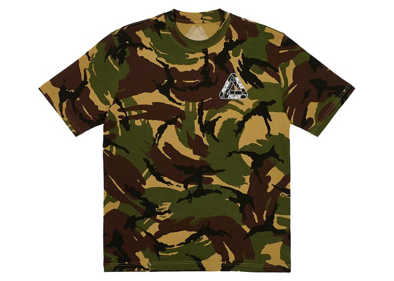 Palace Tri-Ripped T-Shirt Woodland Camo Men's - FW23 - US