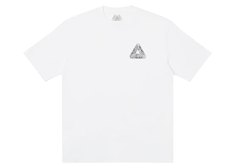 Palace Tri-Text T-Shirt White Men's - FW22 - US