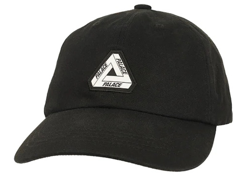 Palace Washed Twill Tri-Ferg 6-Panel Black Men's - SS22 - US