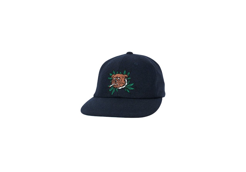 Palace Weed Bulldog Wool 6-Panel Navy - FW20 - US