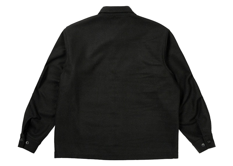 Palace Wool Shirt Jacket Black Men's - SS24 - US