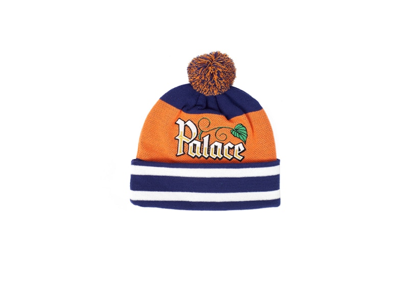 Palace Zero Zero Beanie Navy/Orange Men's - FW19 - US