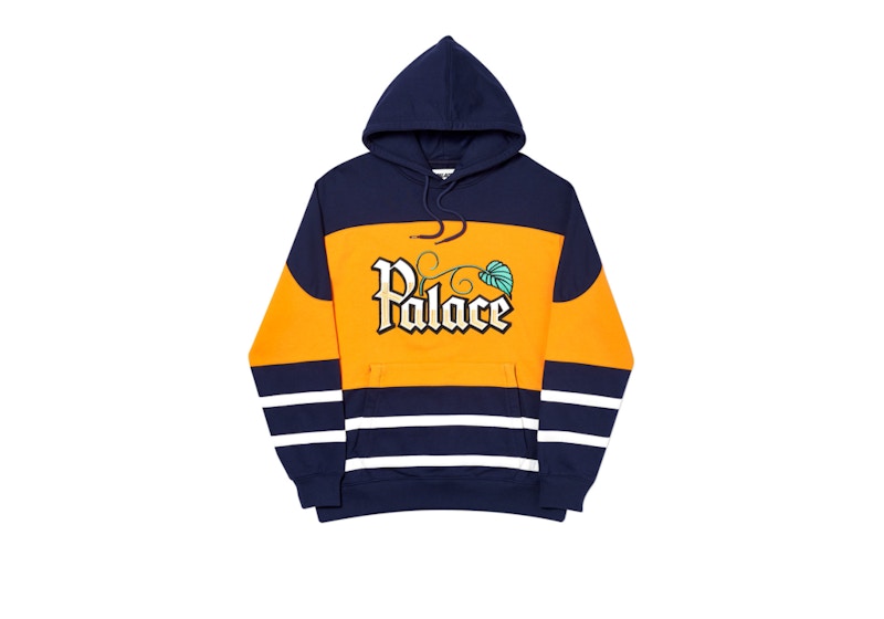 Palace Zero Zero Hood Navy/Orange Men's - FW19 - GB