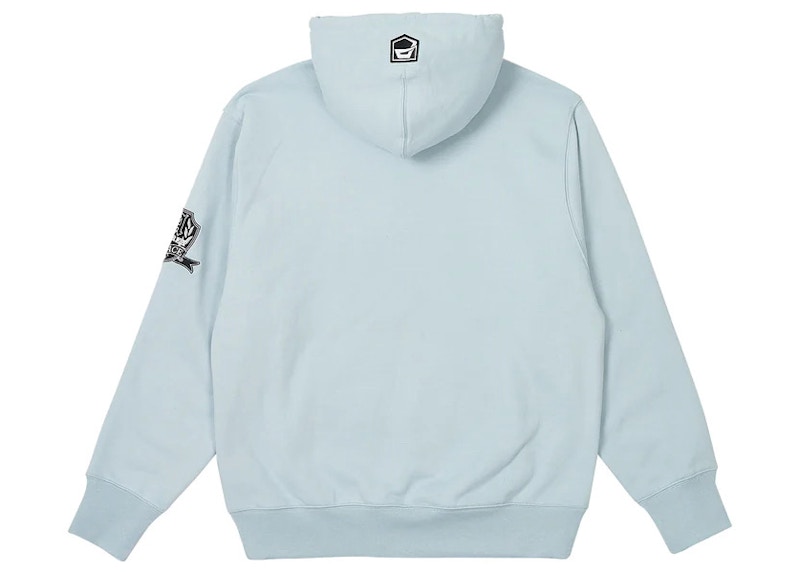 Palace x Avirex Zip Hood Chill Blue Men's - FW23 - US