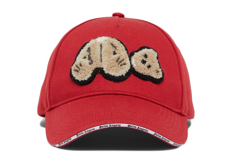 Palm Angels Bear Motif Baseball Cap (SS22) Red Men's - SS22 - US
