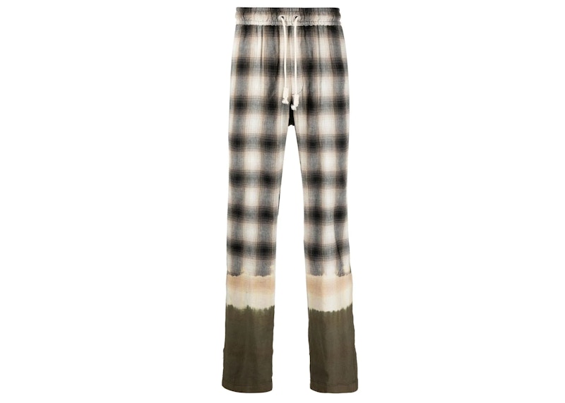 Palm Angels Bleached Plaid Track Pants Multicolor Men's - SS21 - US