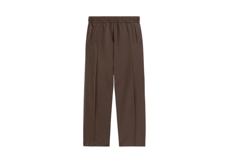 Palm Angels Curved Logo Track Pants Brown Men's - US
