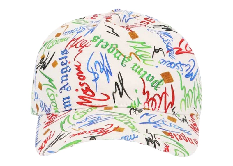 Palm Angels x Missoni Scribble Velcro Strap Cap White/Multi 남성 - FW21 - KR