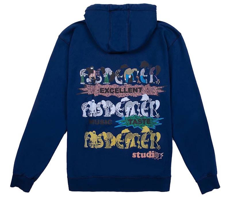 Pas de Mer Band Hoodie Blue Men's - FW22 - US