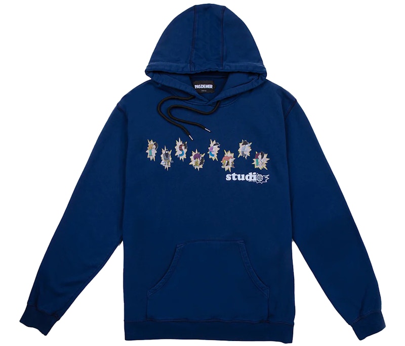 Pas de Mer Band Hoodie Blue Men's - FW22 - US