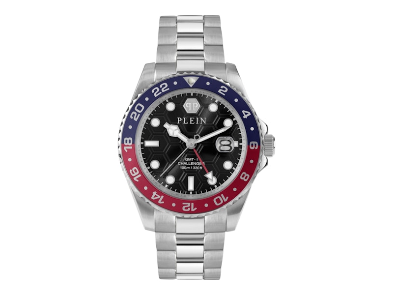 Philipp Plein GMT-I Challenger Bracelet PWYBA0223 44 mm in Stainless ...