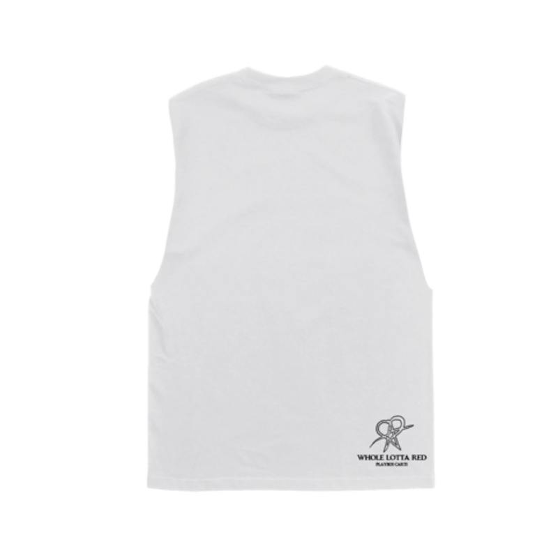 Playboi Carti Cross Sleeveless Tee White Men's - FW20 - US