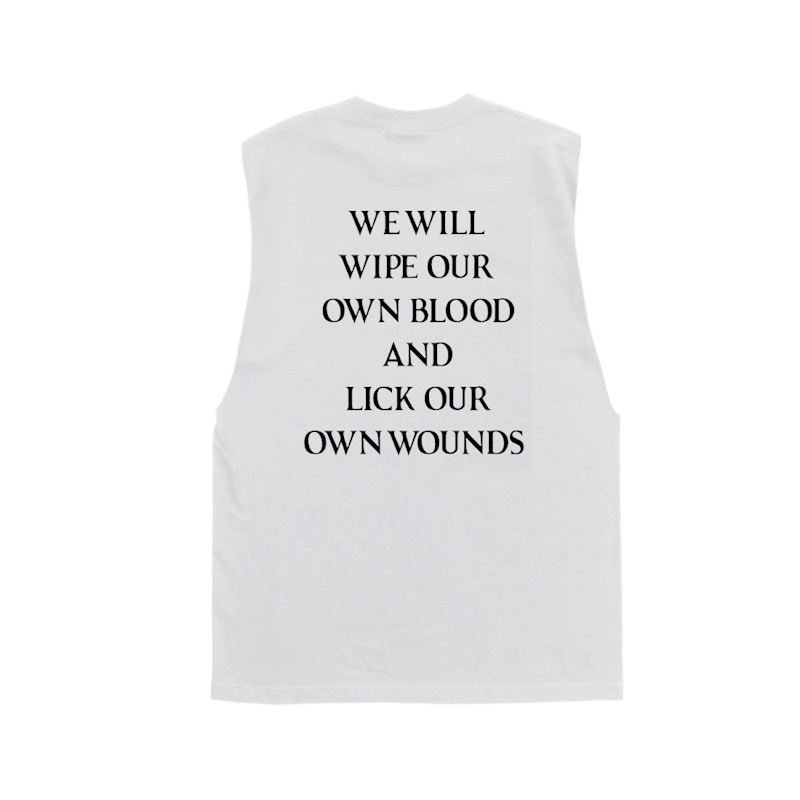 Playboi Carti Wipe Our Own Blood Sleeveless T-shirt White Men's - US