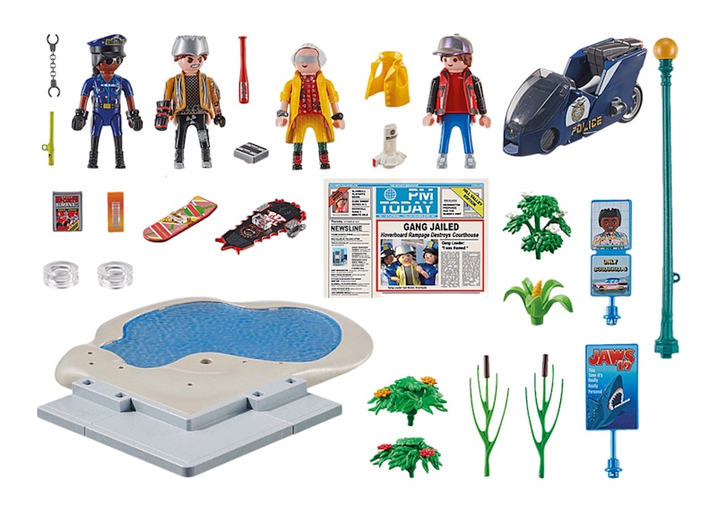 Playmobil Back to the Future Part II Verfolgung mit Hoverboard Set ...
