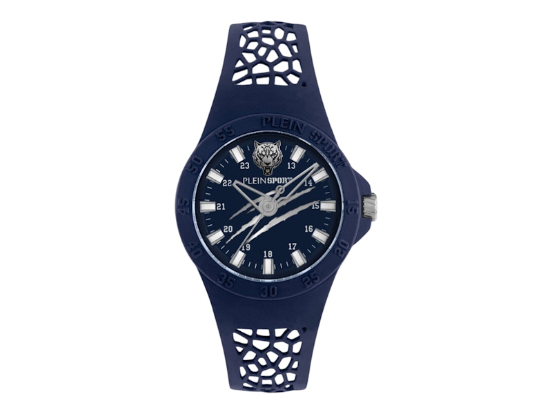 Plein Sport Thunderstorm Silicone PSBBA0223 40 mm in Stainless Steel - US