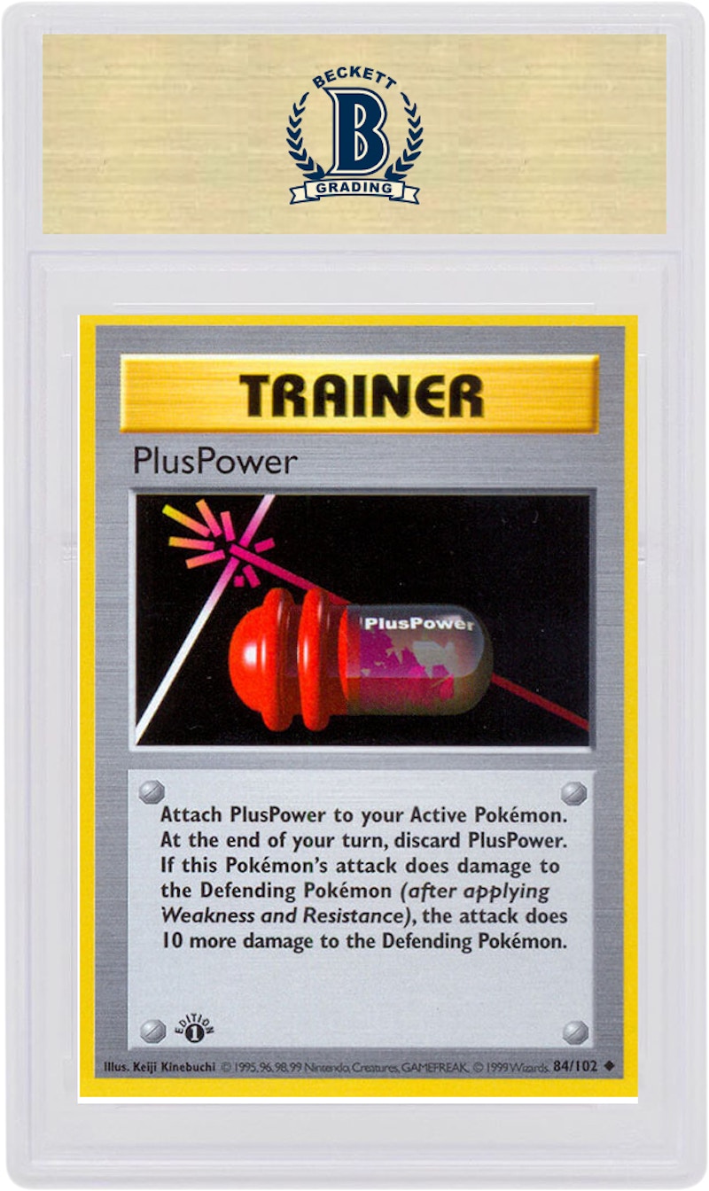 PlusPower 1999 Pokemon TCG Base Set 1st Edition #84/102 (PSA or BGS ...