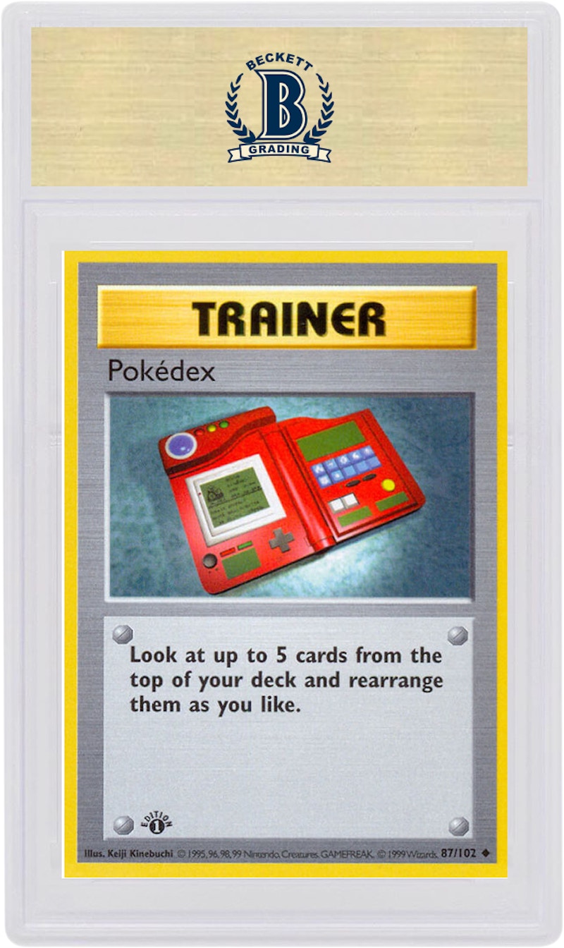 Pokedex 1999 Pokemon TCG Base Set 1st Edition #87/102 - 1999 - US