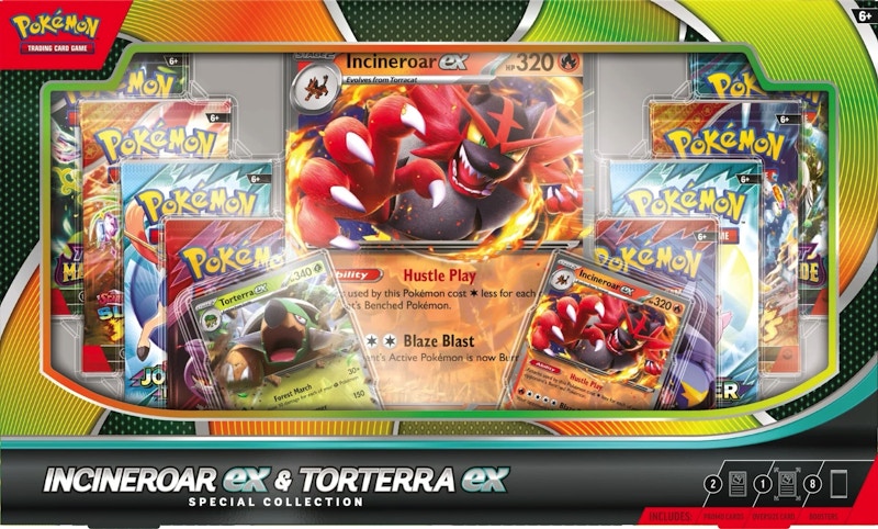 Pokémon Incineroar & Torterra ex Special Collection Box - US
