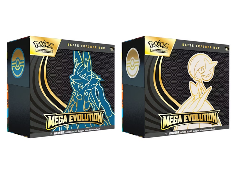 Pokémon Mega Evolution Mega Lucario & Mega Gardevoir Elite Trainer Box ...
