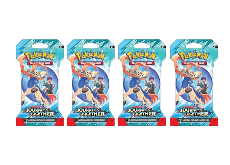 Pokémon Scarlet & Violet Journey Together Booster Pack 4x Lot - US