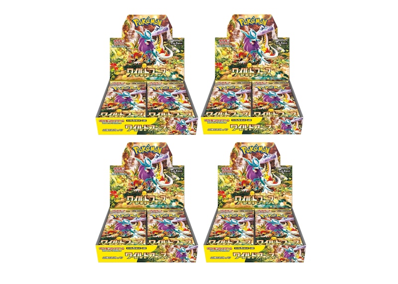 Pokémon Scarlet & Violet Wild Force Booster Box 4x Lot (Japanese) - US