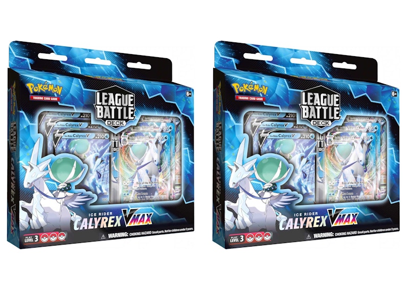 Pokémon TCG Calyrex VMAX Ice Rider League Battle Deck 2x Lot - US