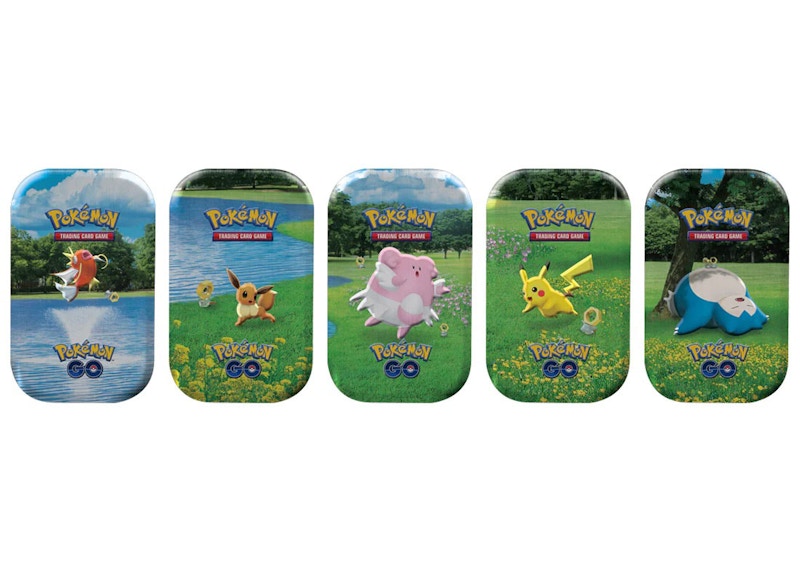 Pokémon TCG Pokémon GO Pikachu, Snorlax, Magikarp, Eevee & Blissey Mini ...