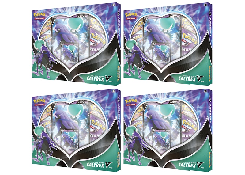 Pokémon TCG Shadow Rider Calyrex V Box 4x Lot - GB