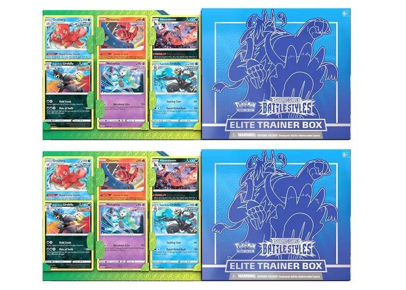 Pokémon TCG Sword & Shield Battle Styles Elite Trainer Box Rapid Strike ...