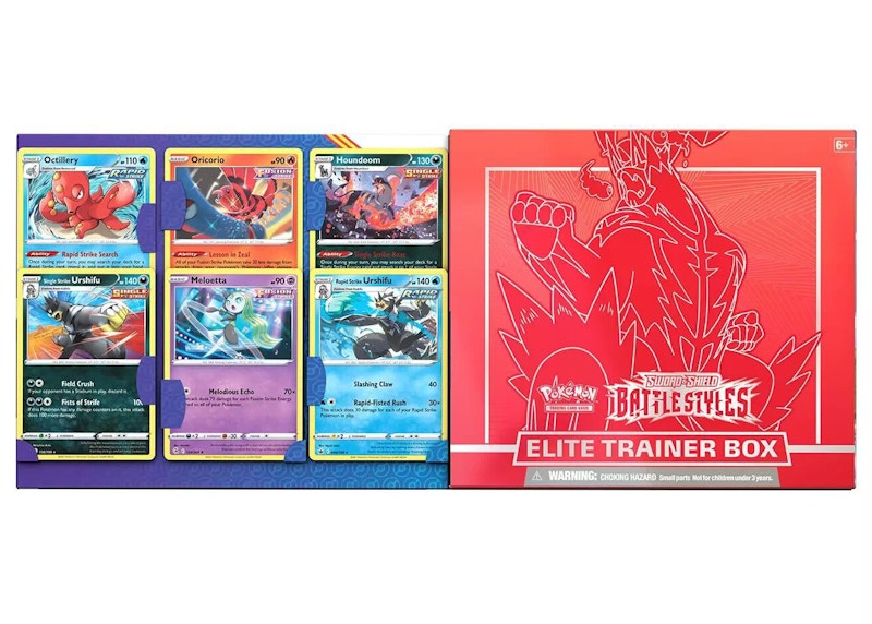 Pokémon TCG Sword & Shield Battle Styles Elite Trainer Box Single ...