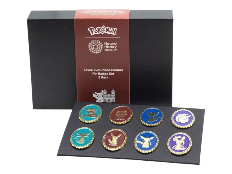 Pokemon x Natural History Museum Eevee Evolutions Enamel Pin Set - US