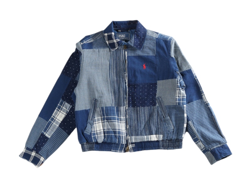 Polo Ralph Lauren Indigo Patchwork Unlined Windbreaker Coat Indigo ...