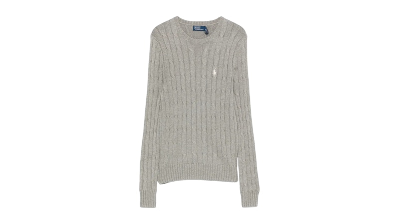 Polo Ralph Lauren Logo Pullover Fawn Grey Heather - FW25 - US