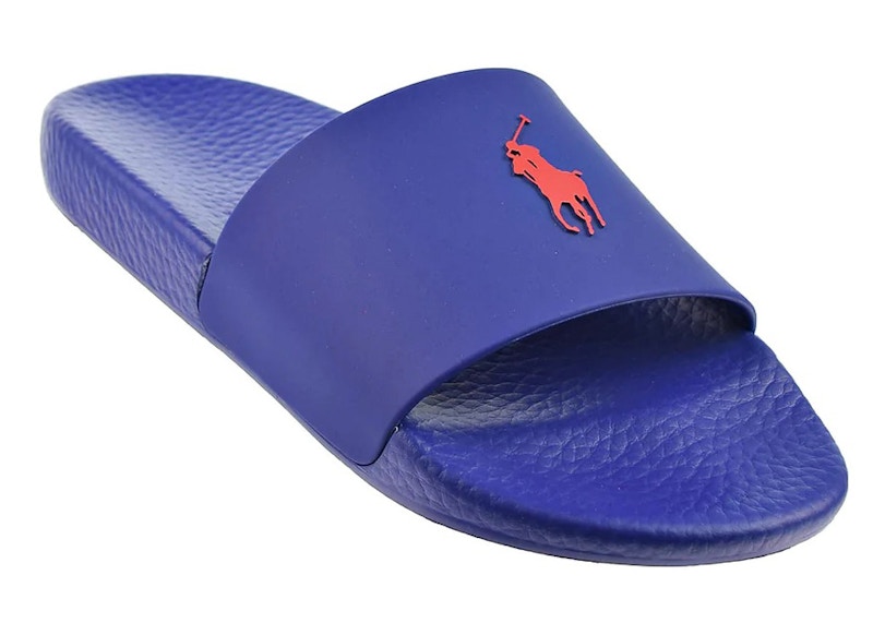 Polo Ralph Lauren Signature Pony Slide Royal Red Men's - 809860988-005 - US