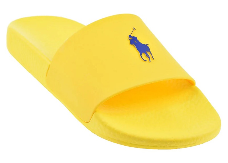 Polo Ralph Lauren Signature Pony Slide Yellowfin Heritage Royal Men's ...