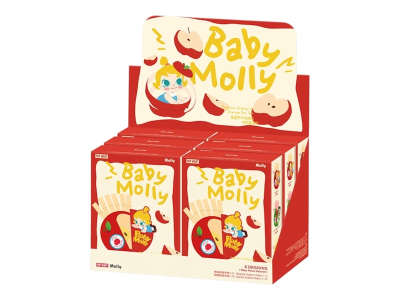Pop Mart Baby Molly Fruity Aroma Series Magnetic Sealing Clip Storage ...