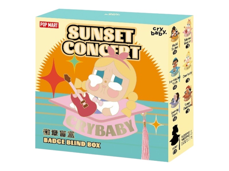 Pop Mart CRYBABY Sunset Concert Series Badge Single Blind Box - US