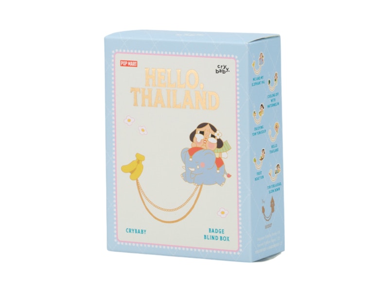 Pop Mart Crybaby Hello Thailand Series Badge Single Blind Box - US