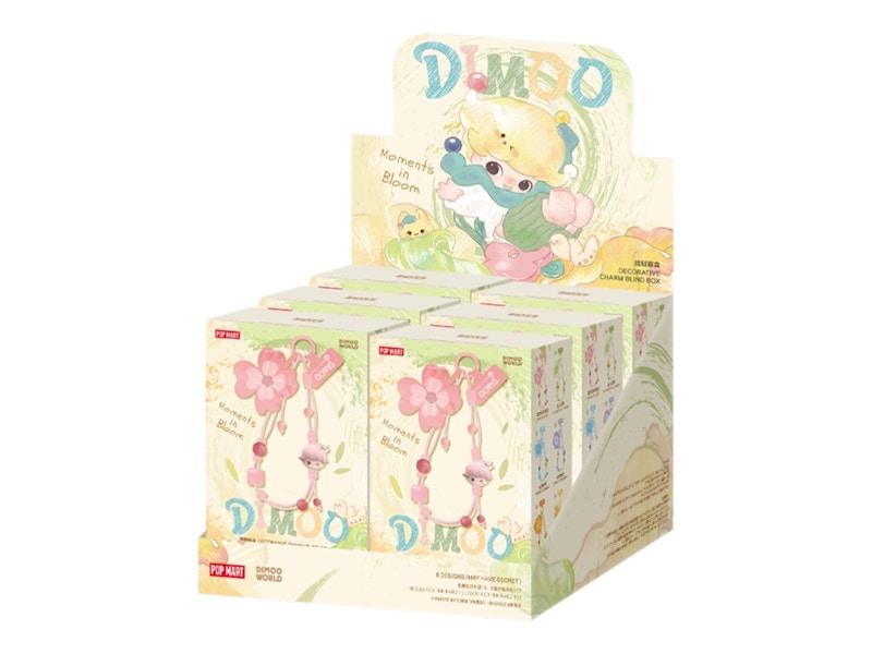Pop Mart DIMOO Moments in Bloom Series Decorative Charm Sealed Case (6 ...