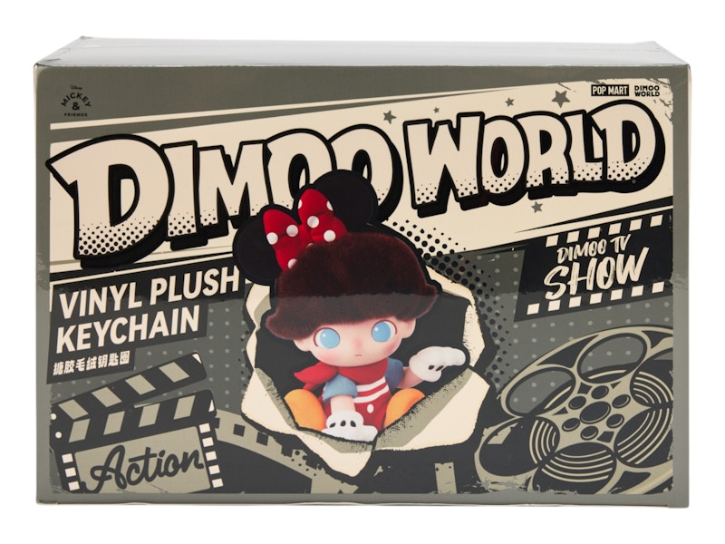 Pop Mart DIMOO World x Disney Series Vinyl Plush Keychain Sealed Case ...