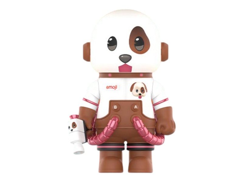 Pop Mart Mega Space Molly x emoji Series Happy Puppy 100% - US