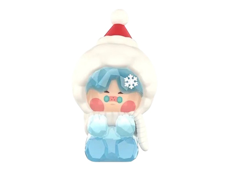 Pop Mart Pop Bean Winter Romance Series Pino Jelly Ice Sculpture Figure ...