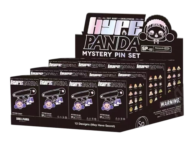 Pop Mart SKULLPANDA Hypepanda Series Pin Set Sealed Case (12 Blind Box) de la Collection - FR