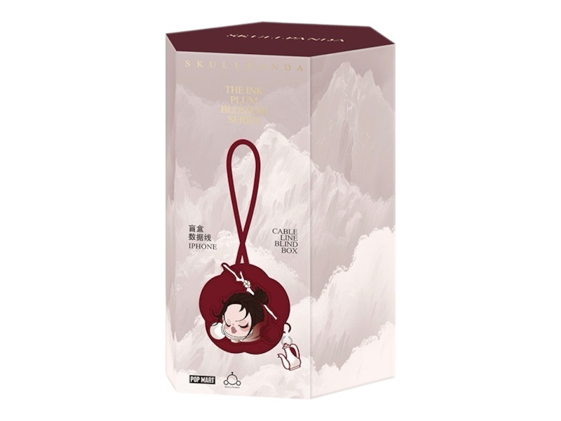 Pop Mart SKULLPANDA The Ink Plum Blossom Series Line iPhone Cable ...