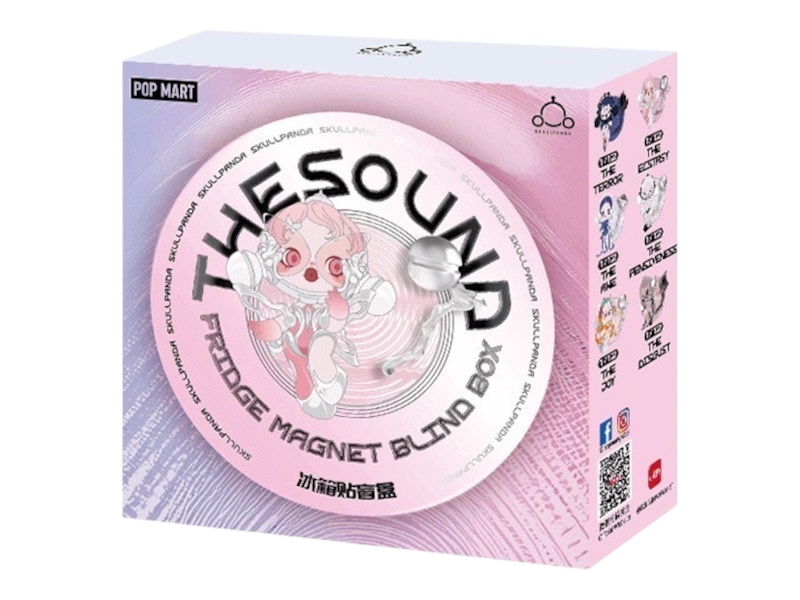Pop Mart SKULLPANDA The Sound Series Fridge Magnet Single Blind Box de la Collection - FR