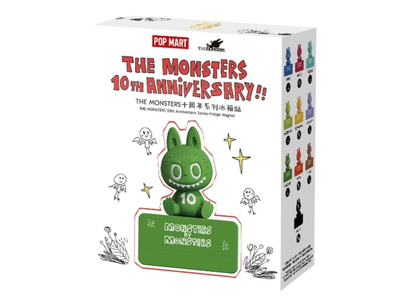 Single Blind Box The Monsters Labubu 10th Anniversary Series Fridge ...