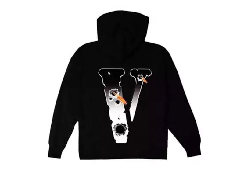 Pop Smoke x Vlone Hawk Em' Hoodie Black Men's - US