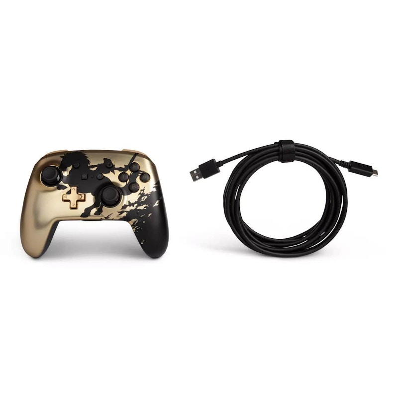 PowerA Nintendo Switch Legends of Zelda Wireless Controller Gold Rider - US