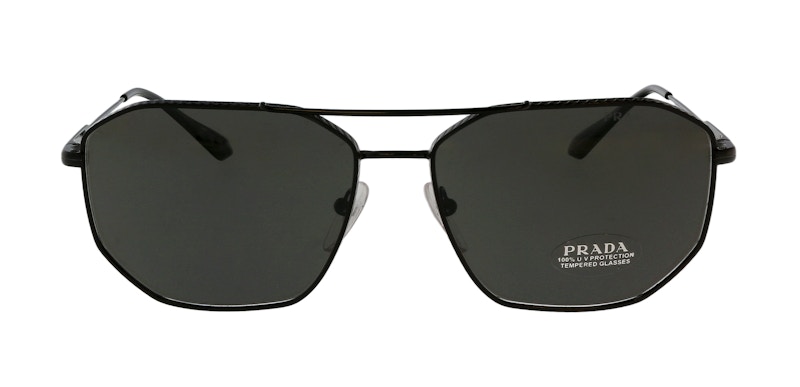 Prada Aviator Sunglasses Grey/Black (0PR 64XS 1AB731) in Metal with ...