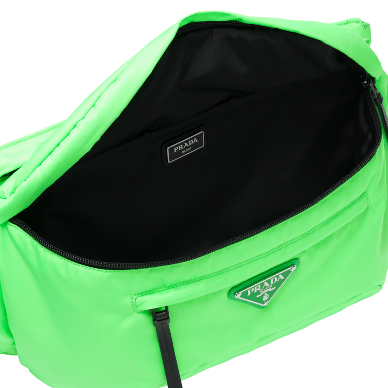 Prada Belt Bag Nylon Green in Nylon with Silver-tone - US